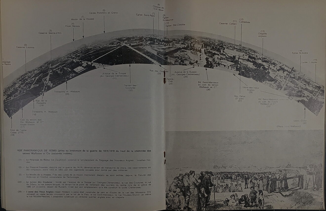 La construction du Tennis Club vue du ciel : une photographie de 1922 ...